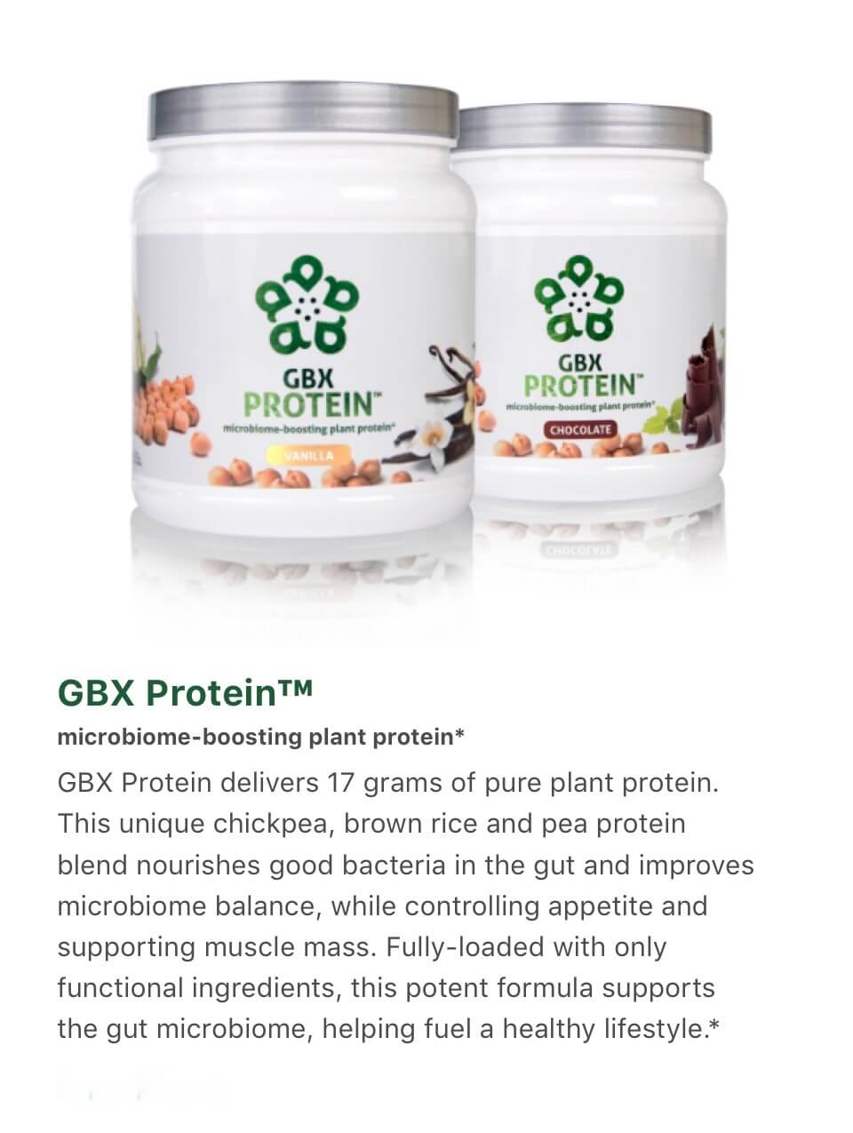 GBX Foods™ System by Amare Global® | Microbiome-boosting nutrition ...