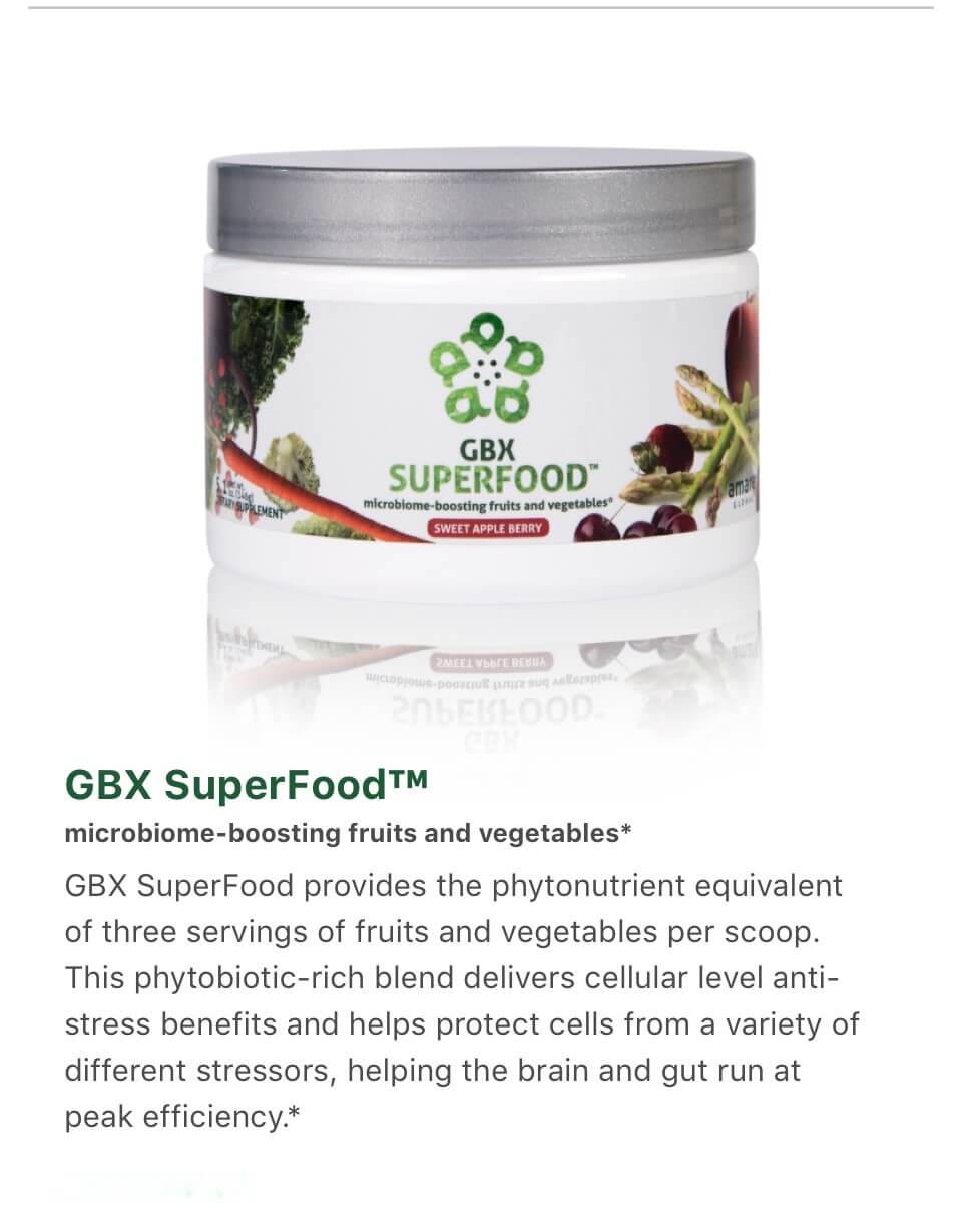 GBX Foods™ System by Amare Global® | Microbiome-boosting nutrition ...